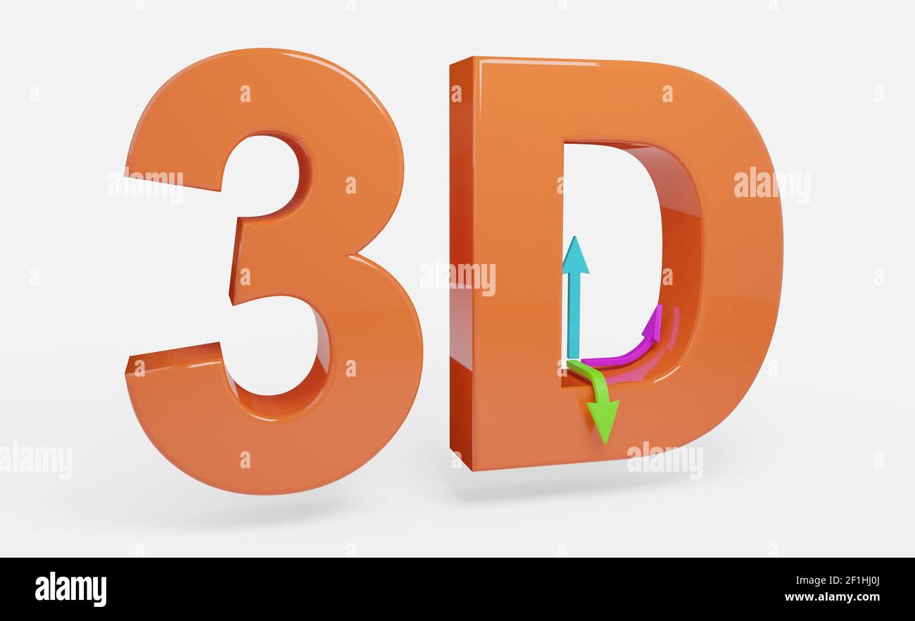 3d illustration arrows hi-res stock photography and images - Alamy