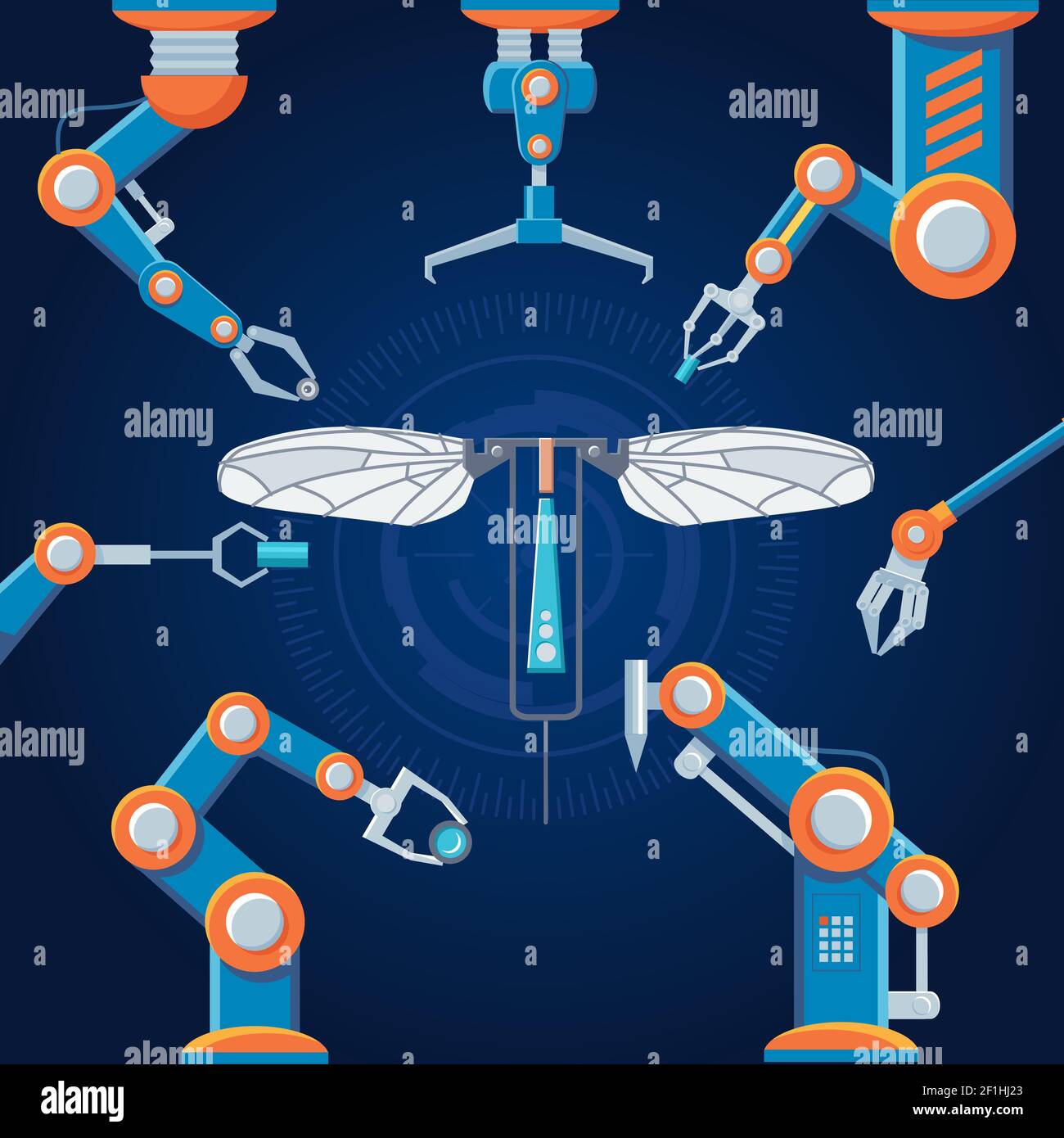 Robot construction arms Stock Vector Images - Alamy