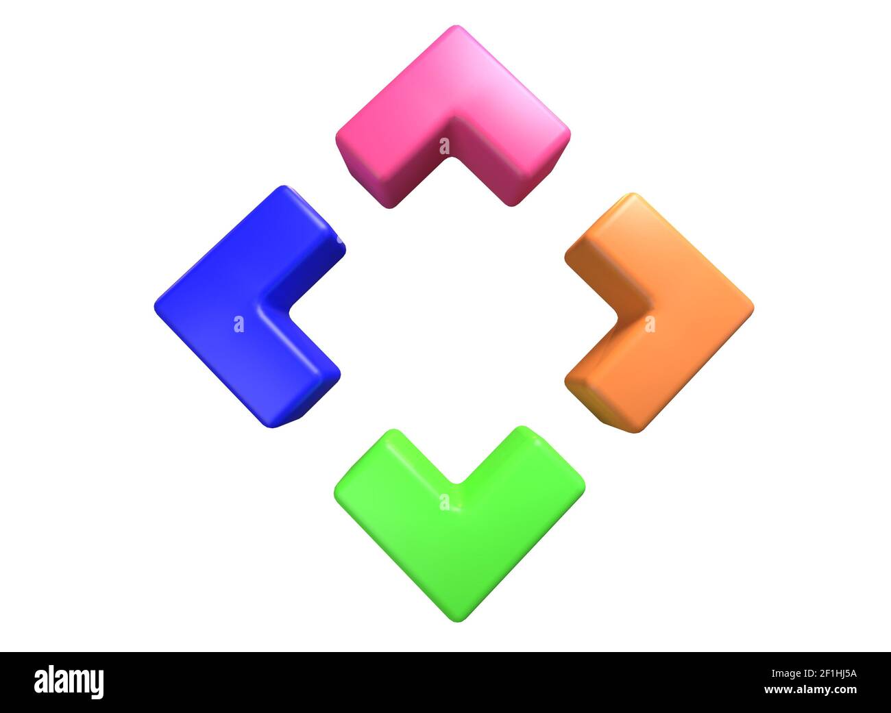 Four piece infographic presentation. 4 step business diagram. Four ...