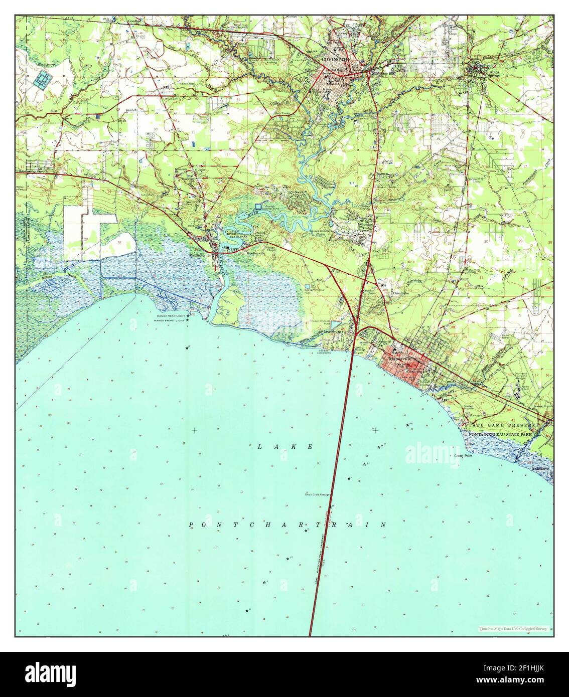 Map of covington louisiana hi-res stock photography and images - Alamy