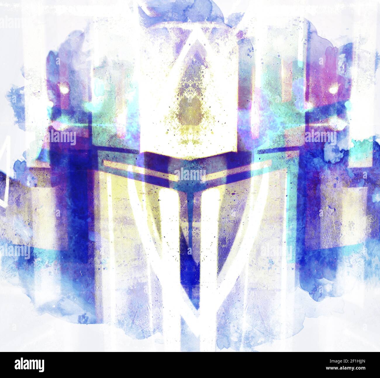 Mask wall Abstract Background with Watercolor banner, vector ...