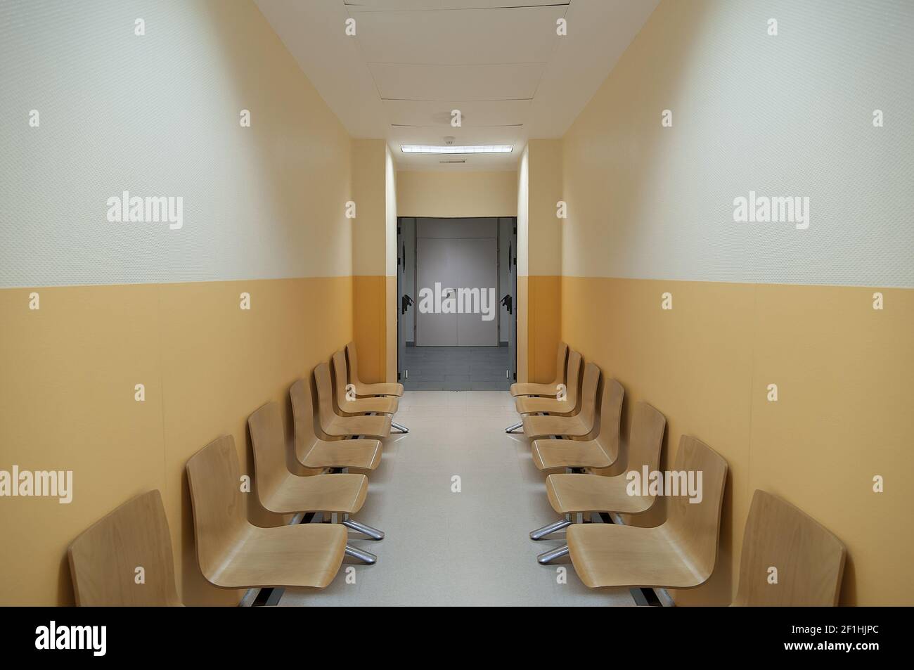 Hospital waiting room with empty chairs Stock Photo - Alamy