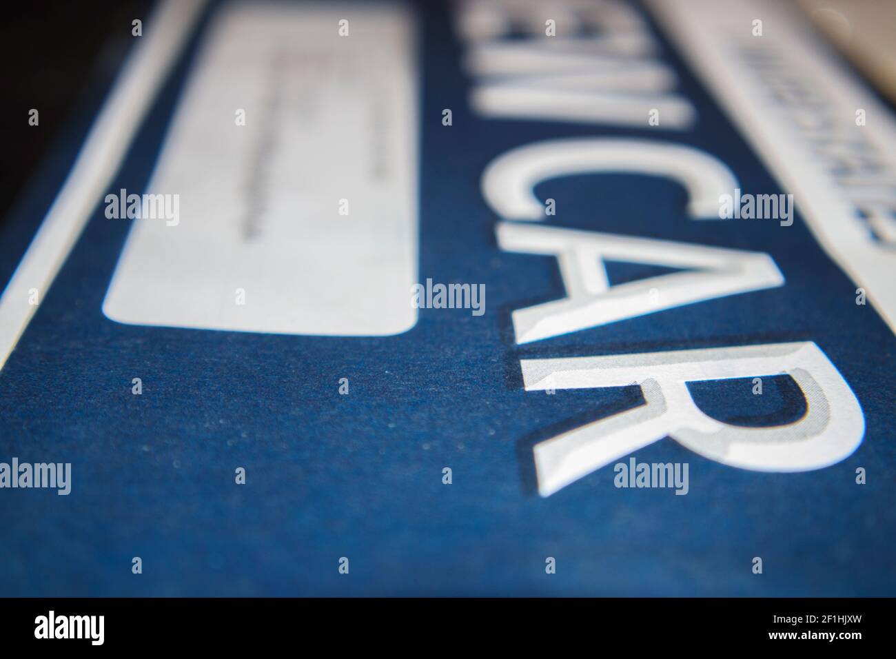 Scam letter for new car warranty blurred address blue and white letter ...