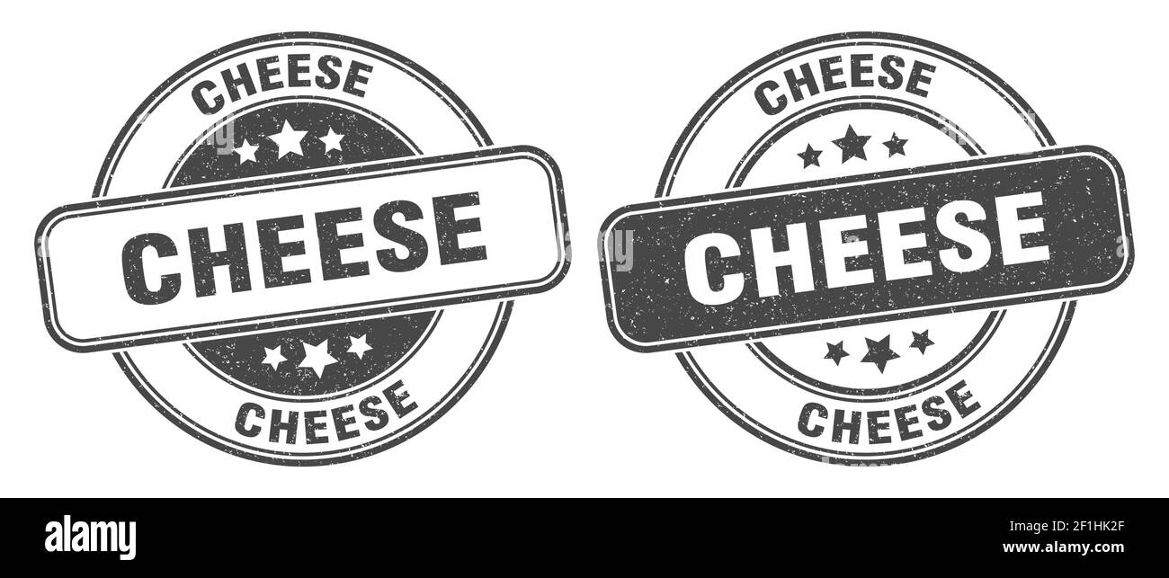 cheese stamp. cheese sign. round grunge label Stock Vector Image & Art ...