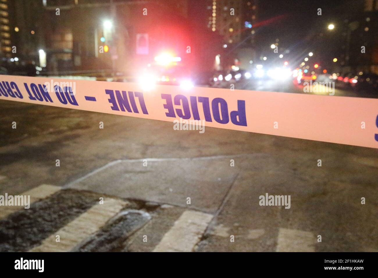 Crime tape snow hi-res stock photography and images - Alamy