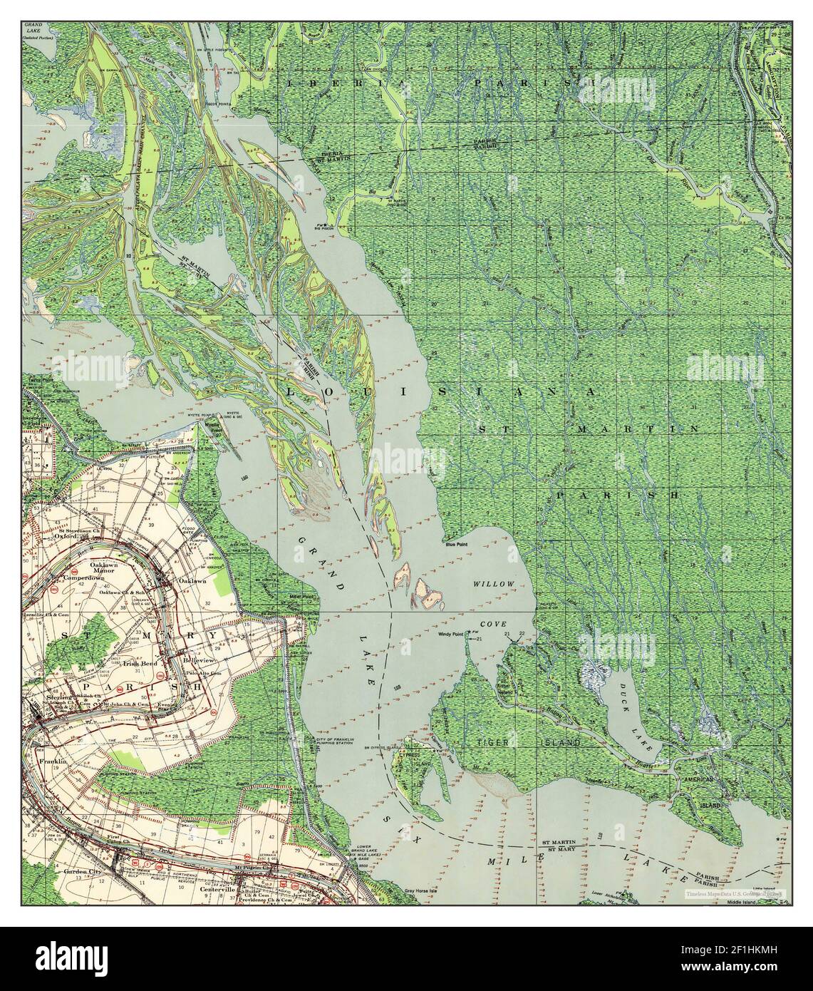 Foster, Louisiana, map 1948, 1:62500, United States of America by ...