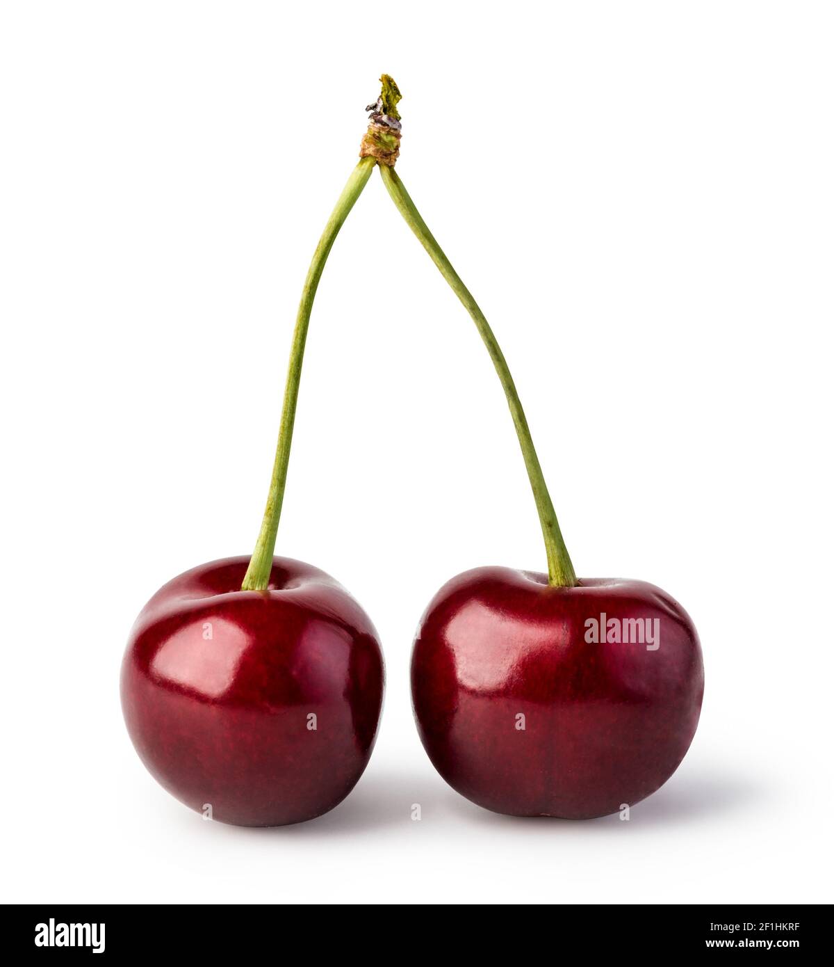 Macro fresh cherries Cut Out Stock Images & Pictures - Alamy