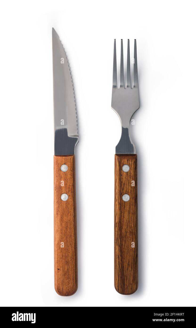 Silver cutlery set on white hi-res stock photography and images - Alamy