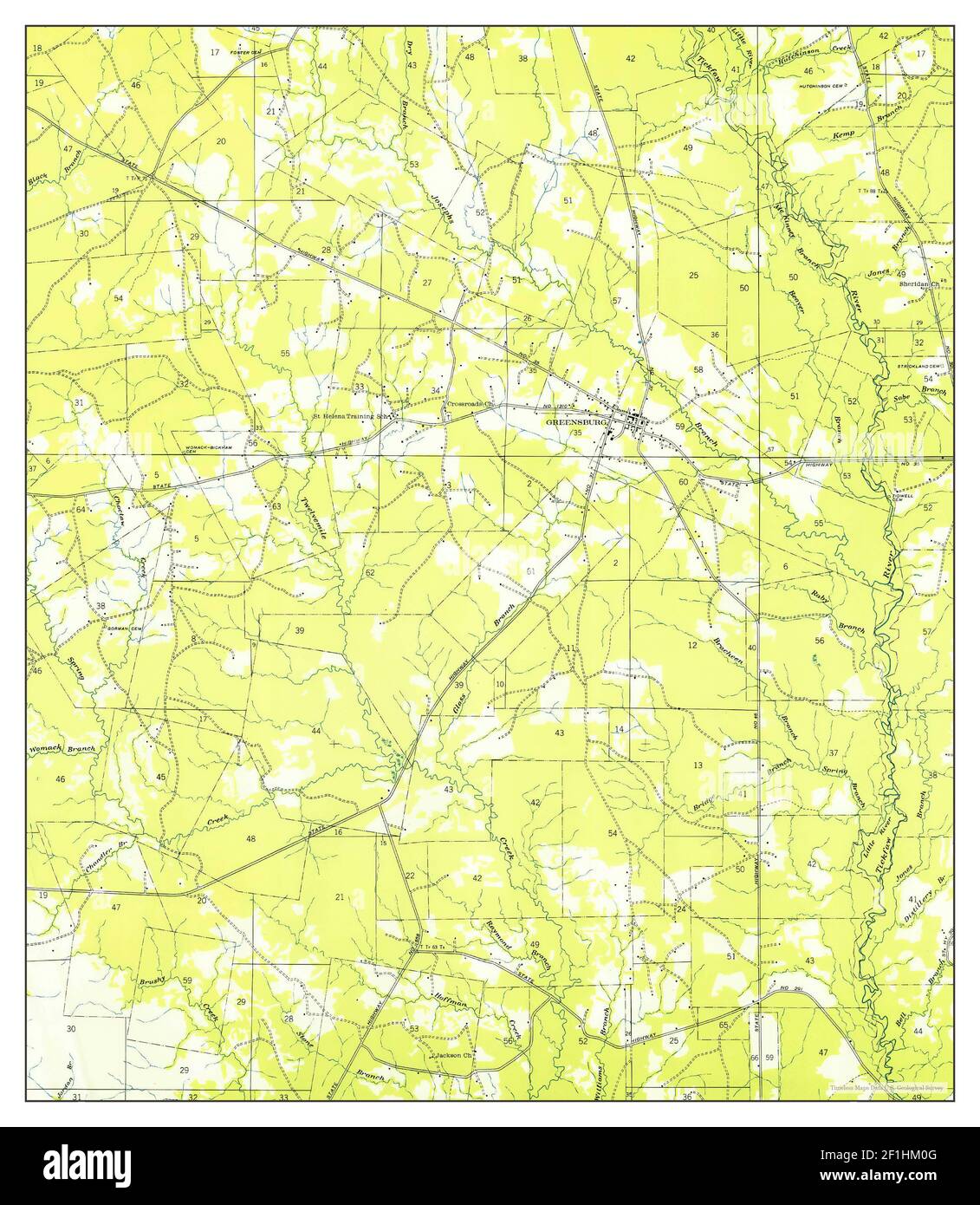 Map Of Greensburg High Resolution Stock Photography and Images - Alamy