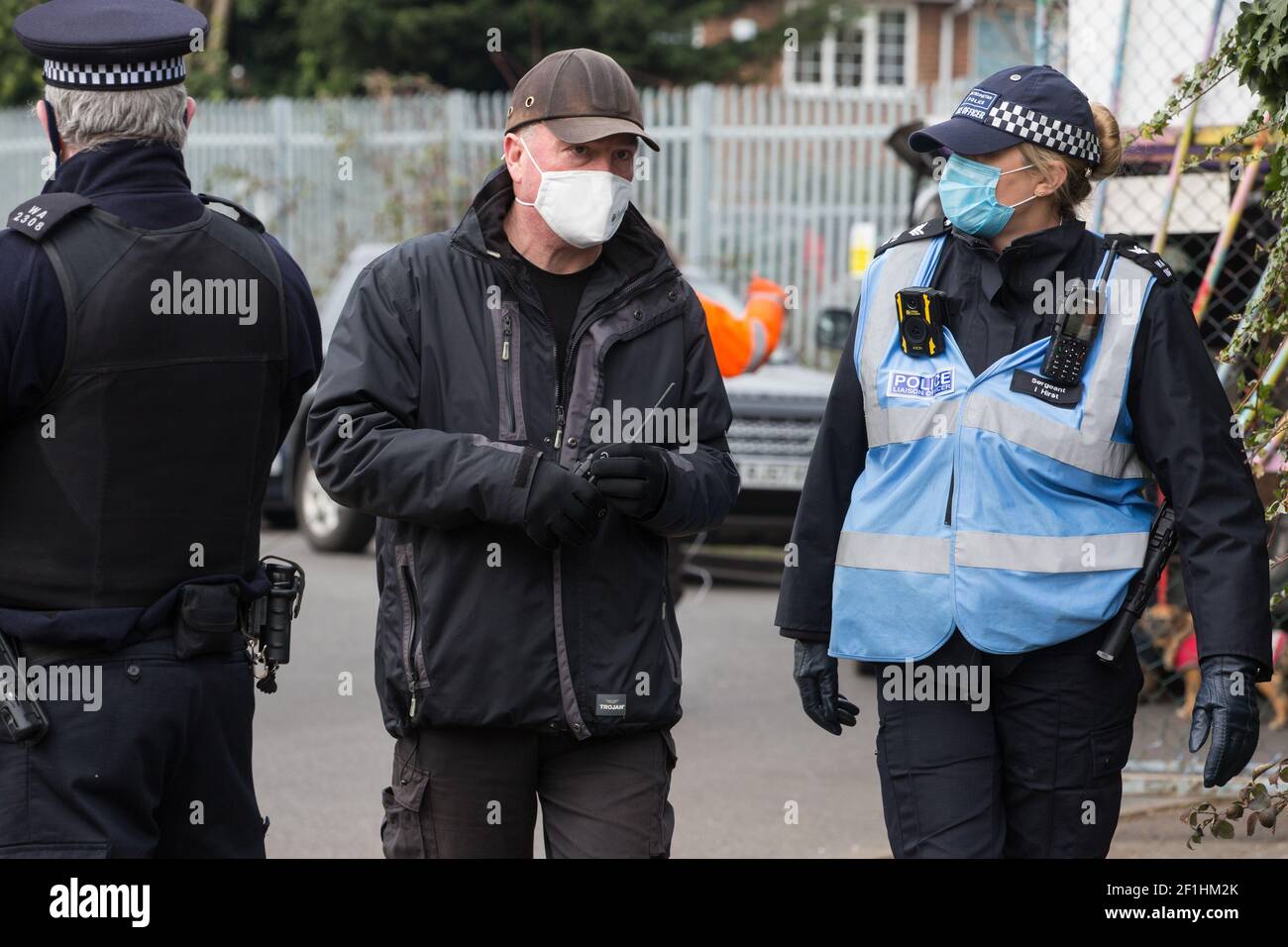 Police liaison team officers hi-res stock photography and images - Alamy