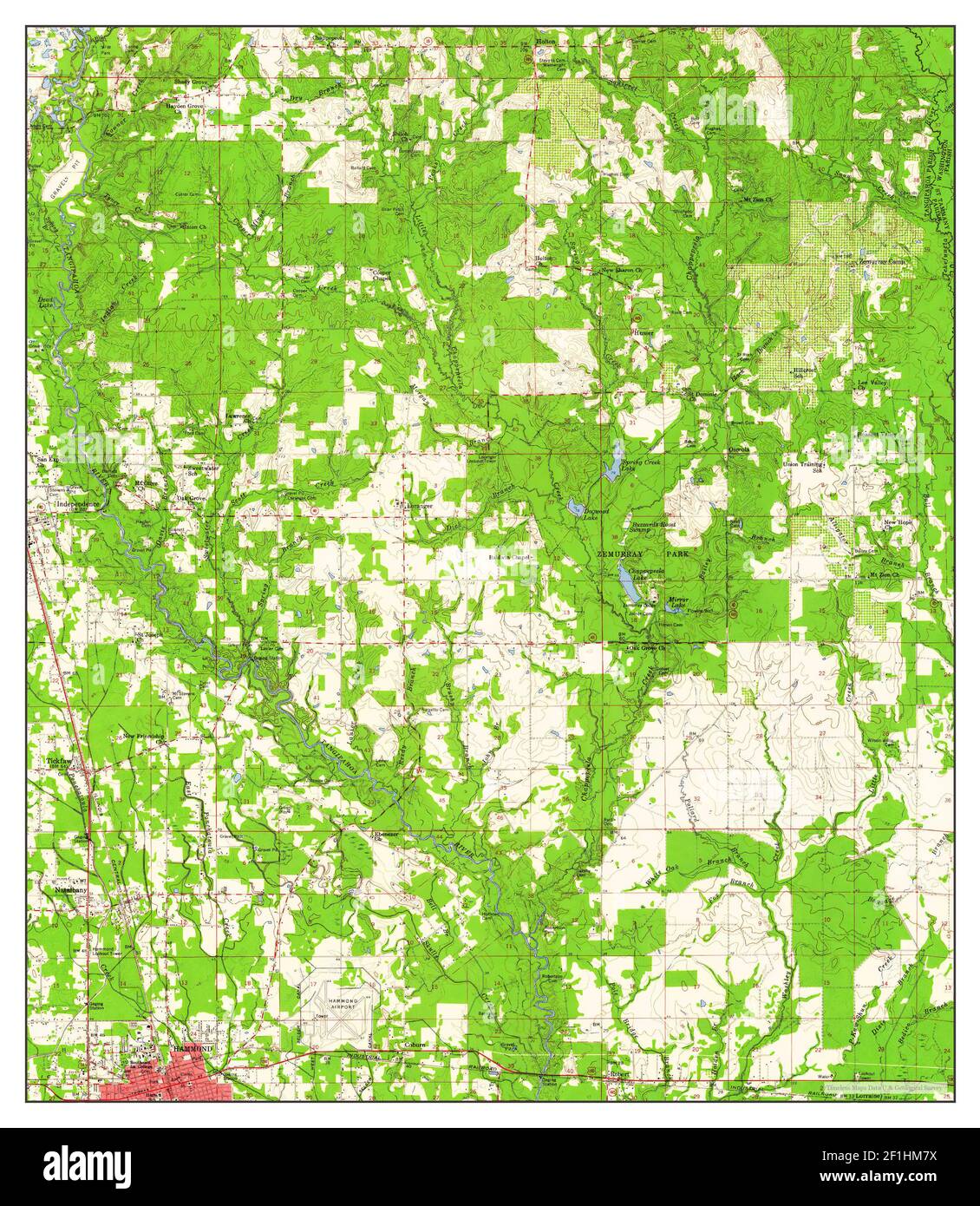 Hammond louisiana map Cut Out Stock Images & Pictures - Alamy