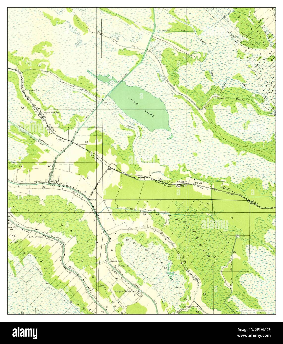 Map of houma louisiana hi-res stock photography and images - Alamy