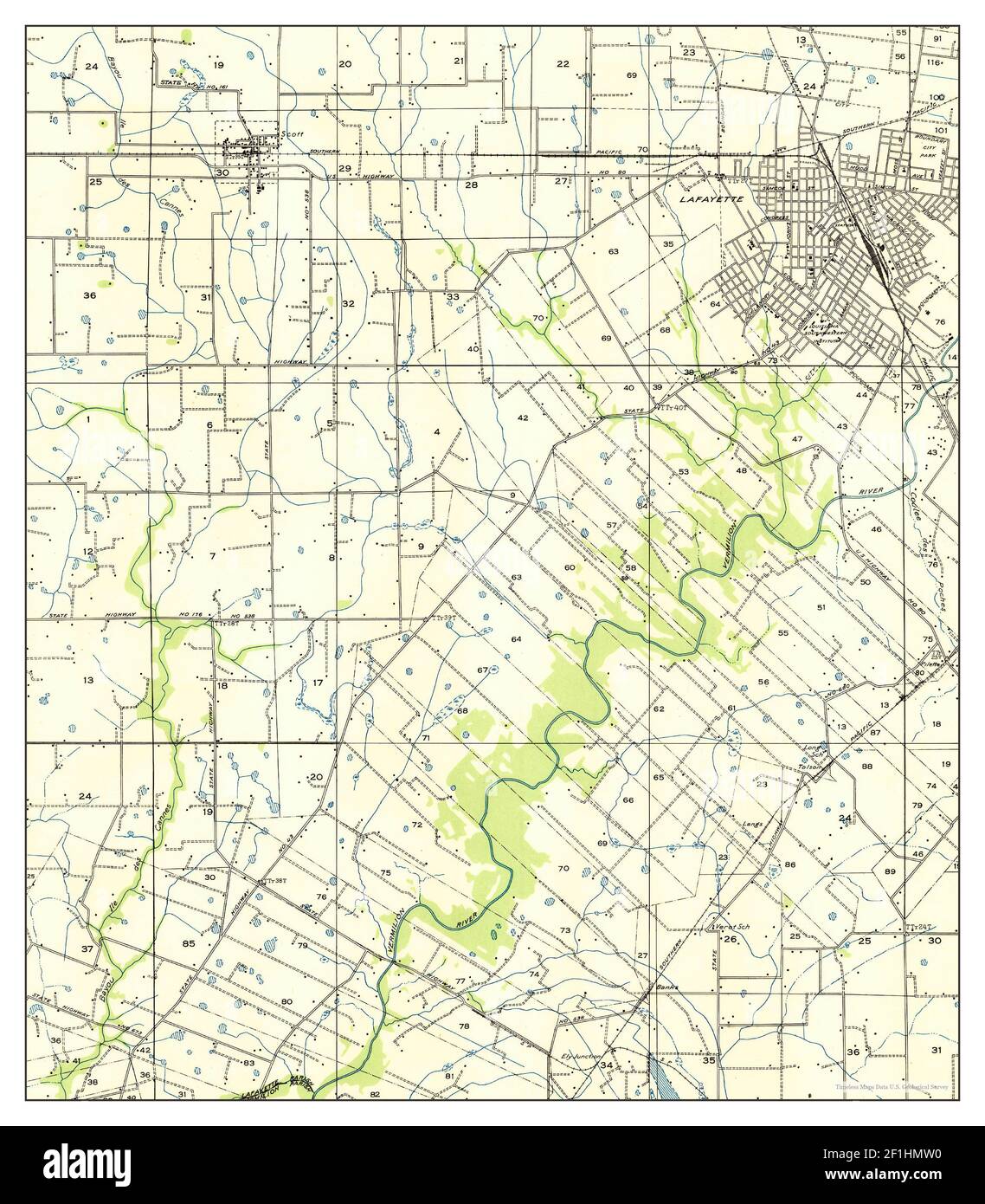 Lafayette louisiana map hi-res stock photography and images - Alamy