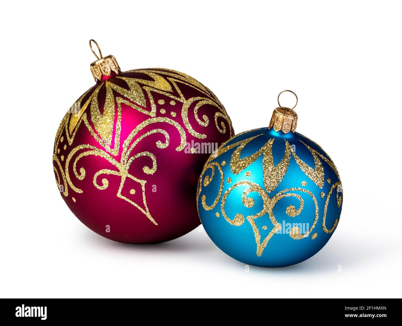 Bright red gold balls Cut Out Stock Images & Pictures - Alamy