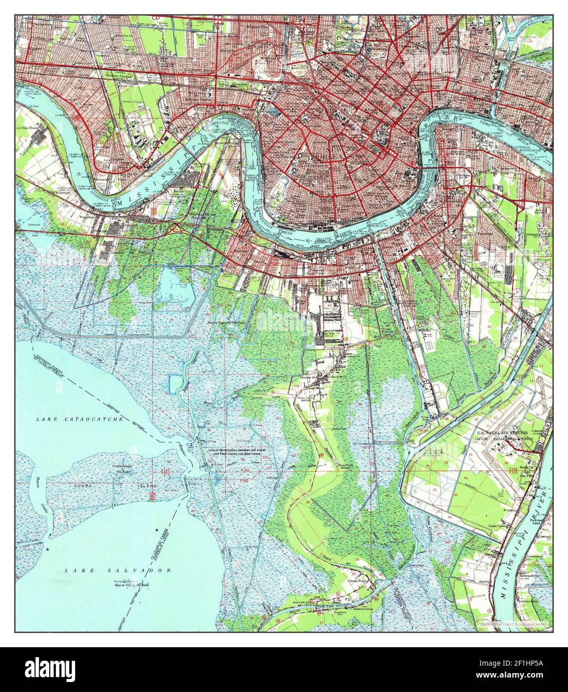 New Orleans Louisiana Map 1967 1 62500 United States Of America By new-orleans-louisiana-map-1967-1-62500-united-states-of-america-by