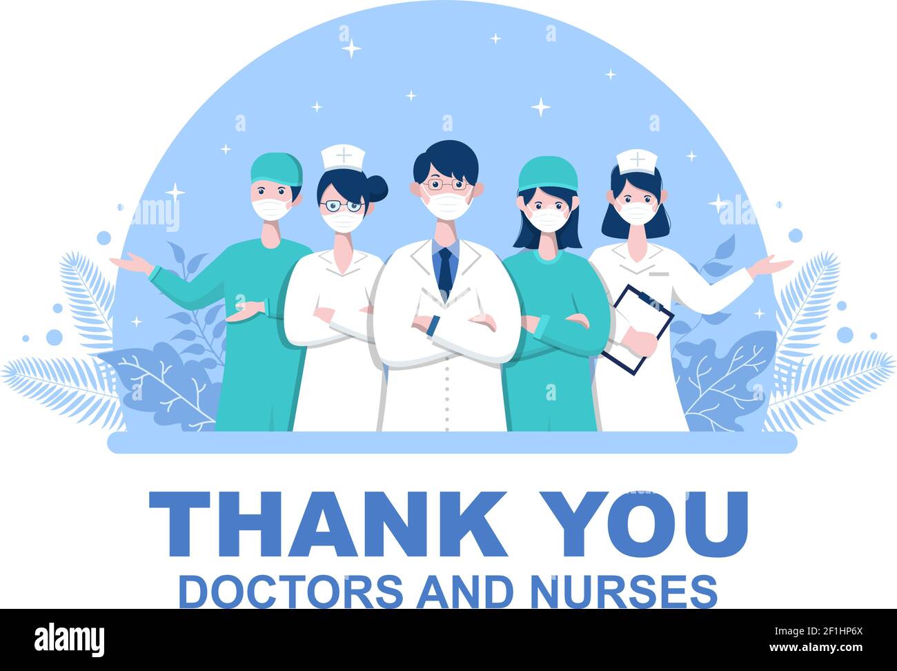 Thank You Doctor and Nurse, Illustration Pack of Thanksgiving To All ...