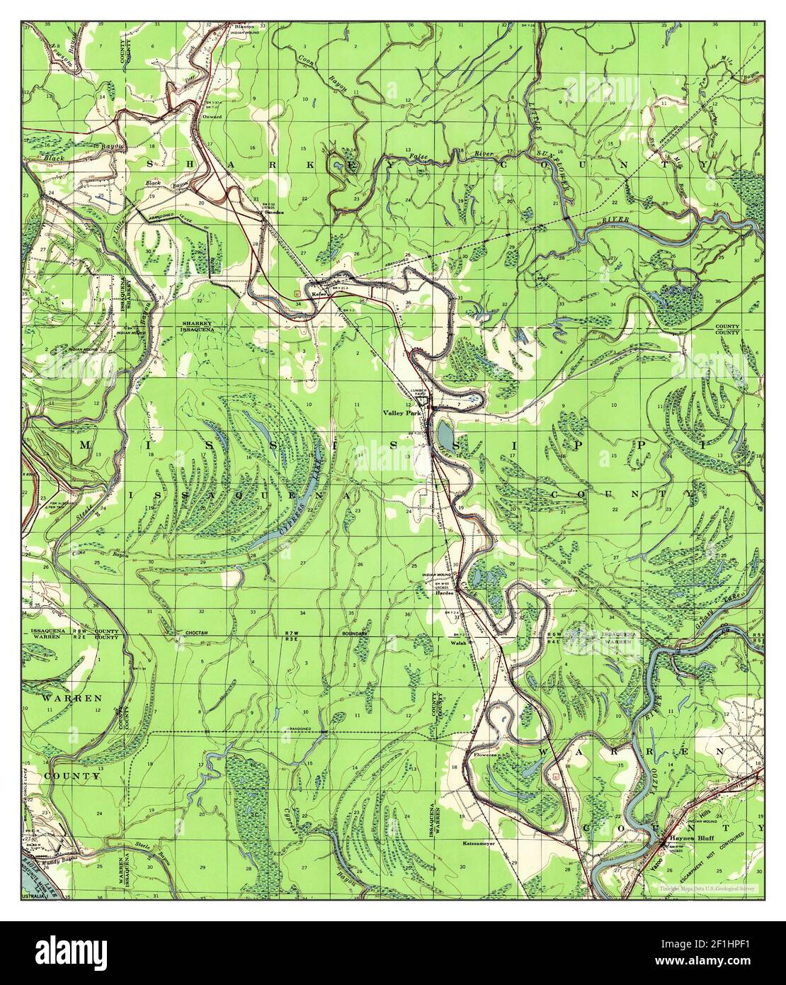Onward, Louisiana, map 1939, 1:62500, United States of America by ...