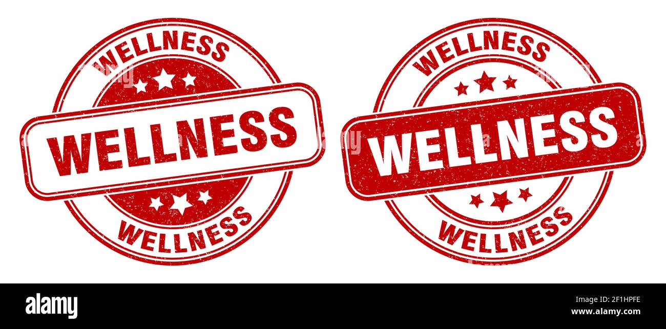 wellness stamp. wellness sign. round grunge label Stock Vector Image ...