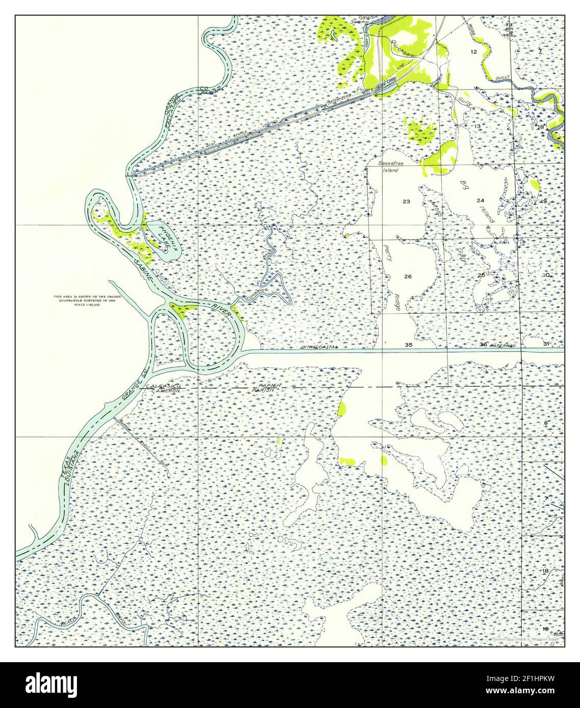 Phoenix Lake, Louisiana, map 1954, 1:31680, United States of America by ...