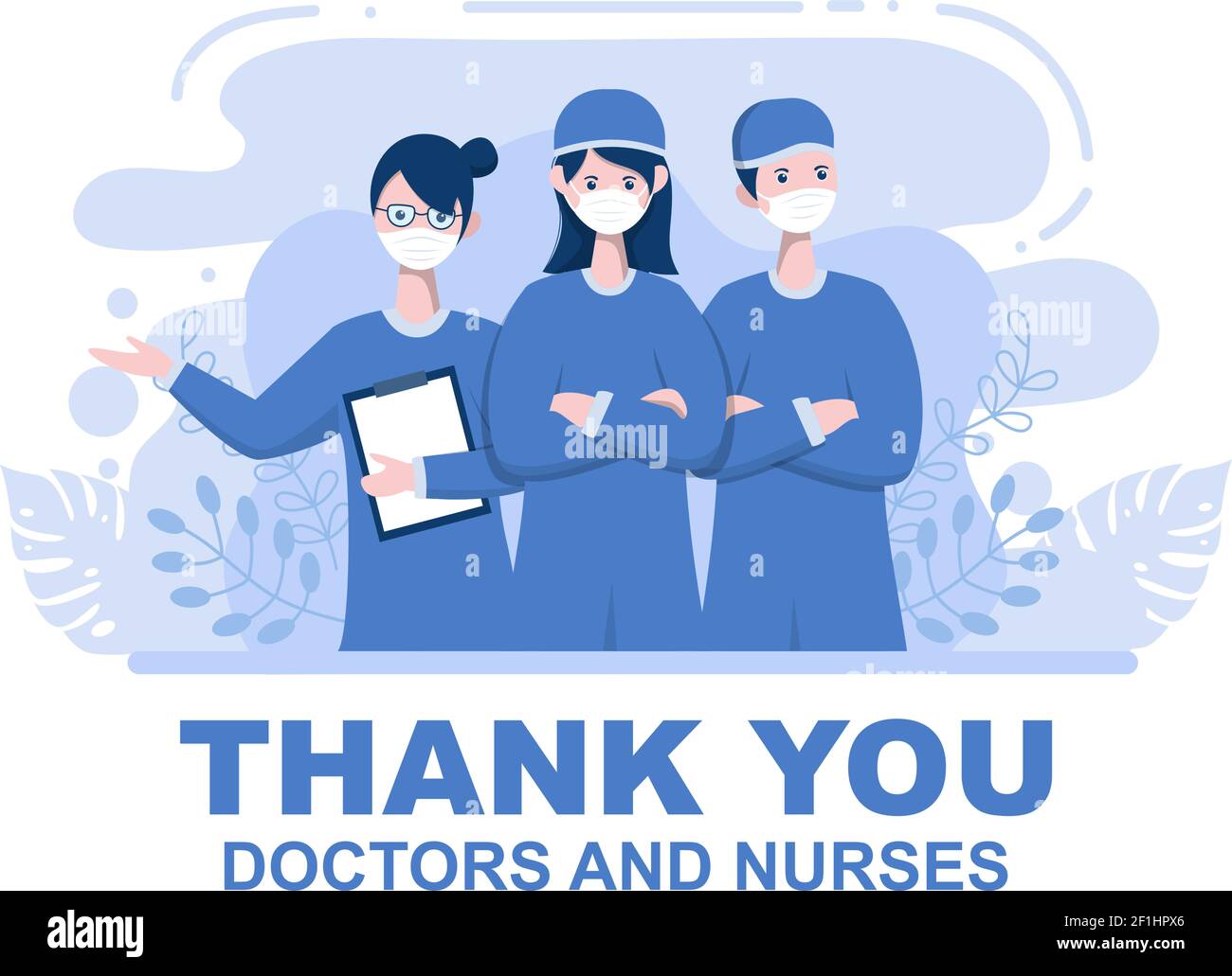 Thank You Doctor and Nurse, Illustration Pack of Thanksgiving To All ...