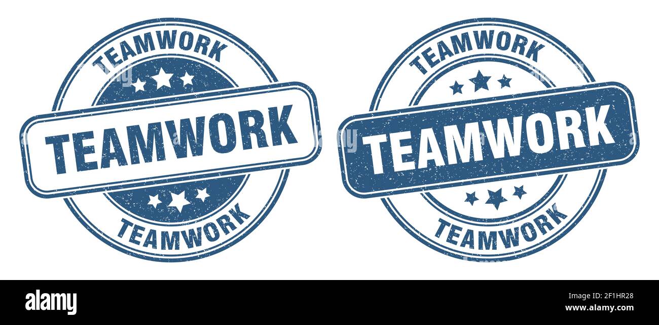 teamwork stamp. teamwork sign. round grunge label Stock Vector Image ...
