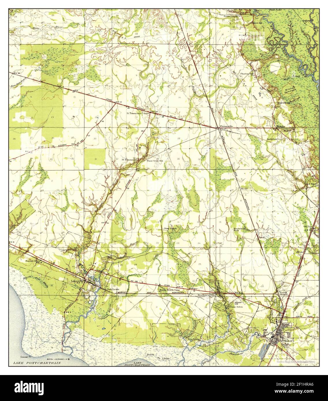 Map of slidell Cut Out Stock Images & Pictures - Alamy