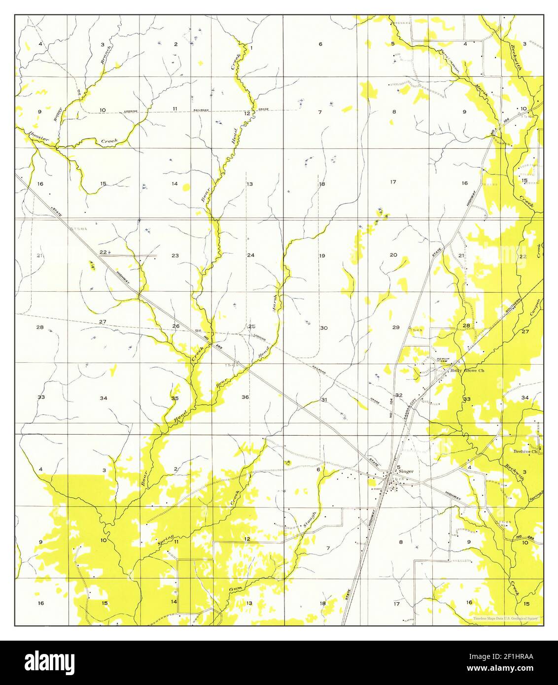 Map of singer hi-res stock photography and images - Alamy