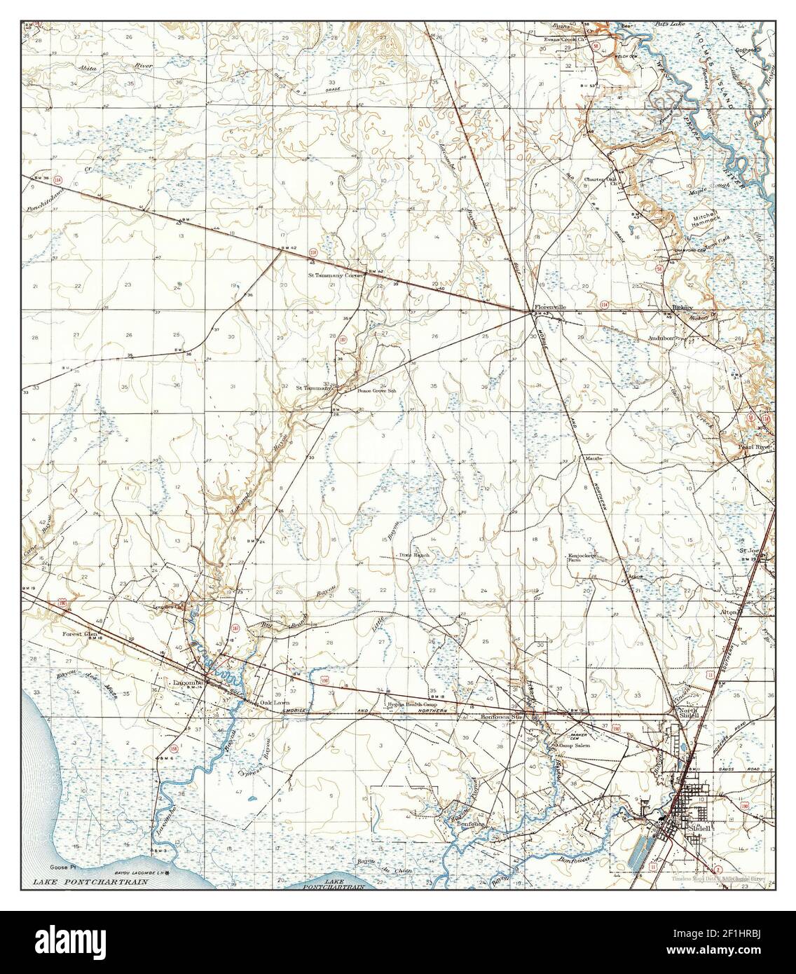 Map of slidell hi-res stock photography and images - Alamy