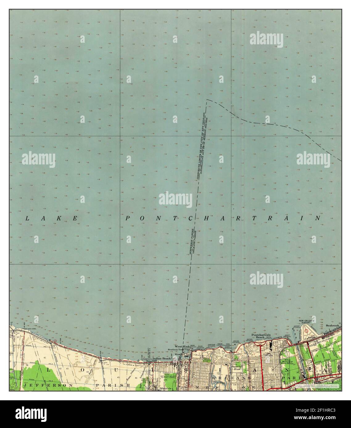 Spanish Fort, Louisiana, map 1953, 1:62500, United States of America by ...