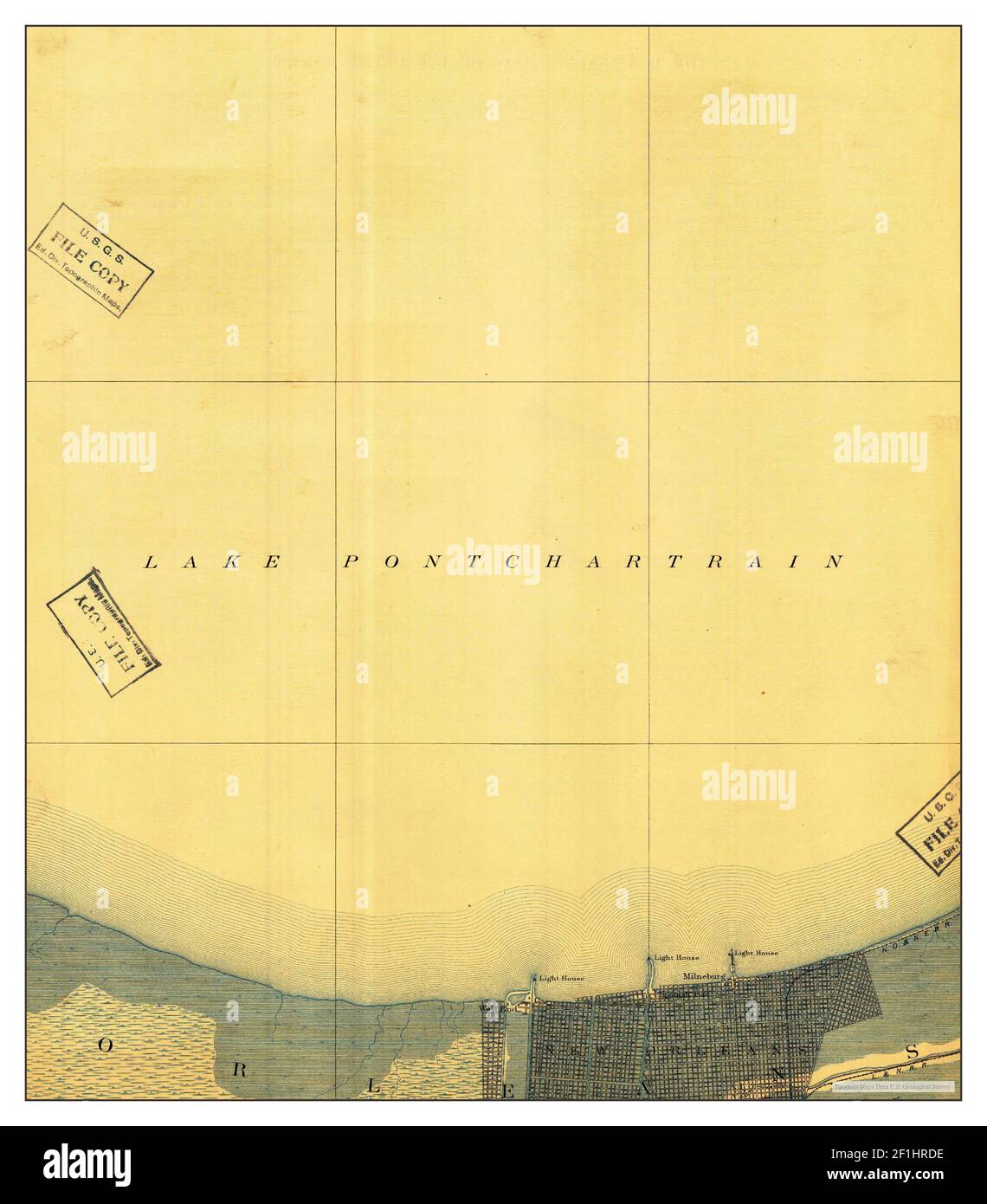 Spanish Fort, Louisiana, map 1891, 1:62500, United States of America by ...
