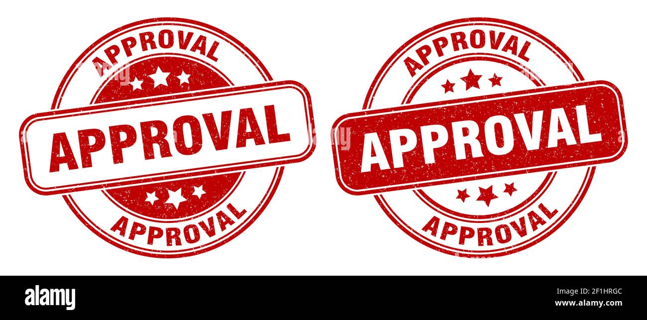 approval stamp. approval sign. round grunge label Stock Vector Image ...
