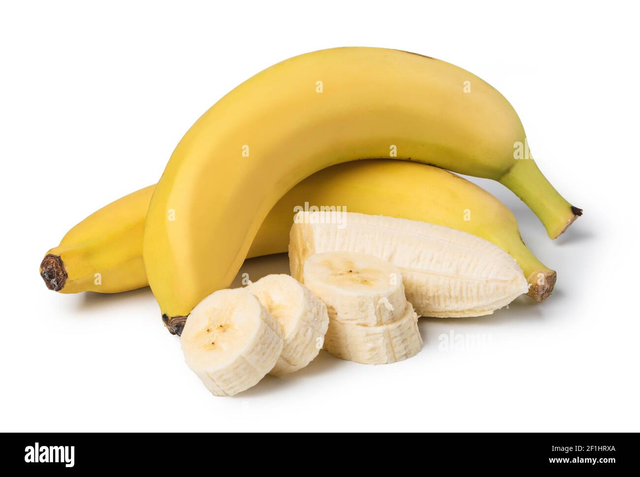 Closeup sweet ripe banana Cut Out Stock Images & Pictures - Alamy