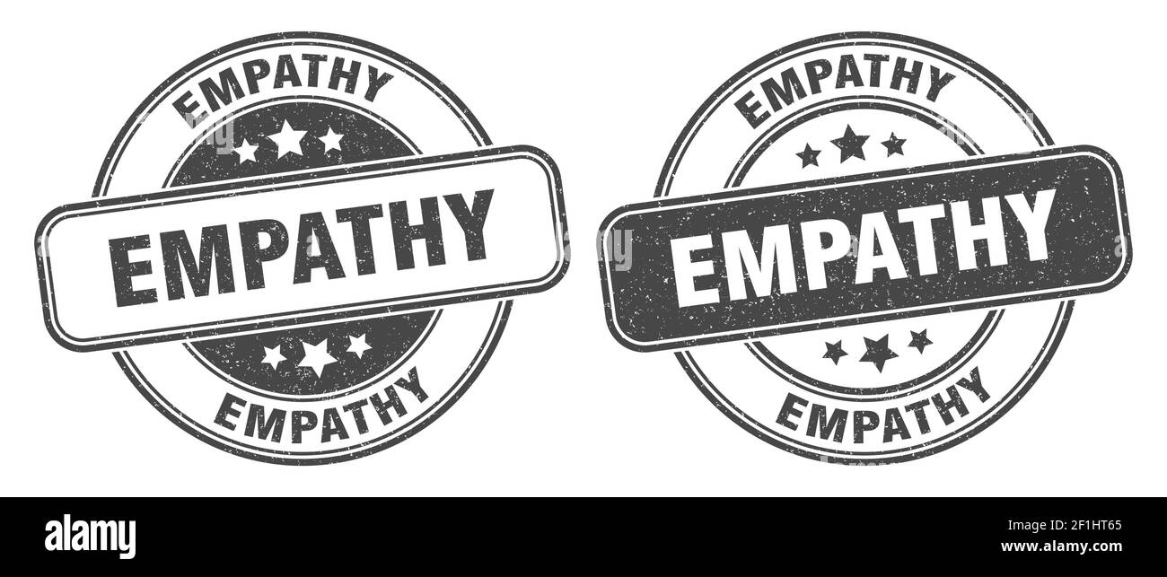 empathy stamp. empathy sign. round grunge label Stock Vector Image ...