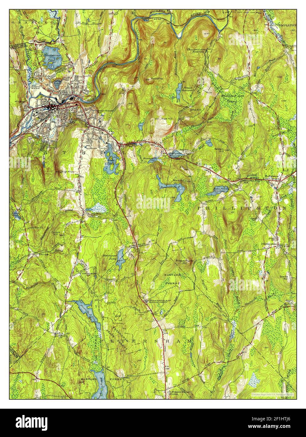 Athol map Cut Out Stock Images & Pictures - Alamy