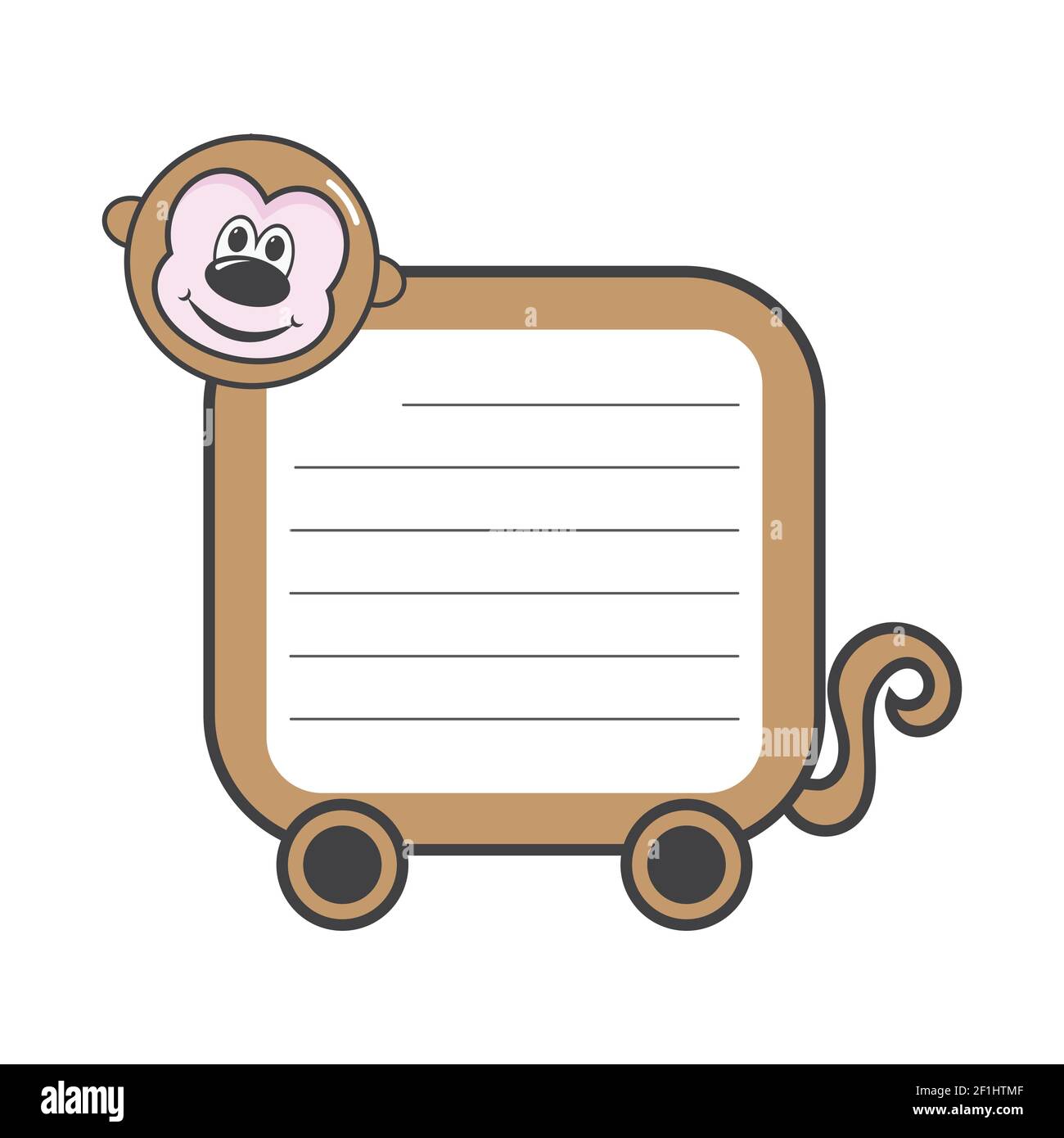 Monkey school Stock Vector Images - Alamy