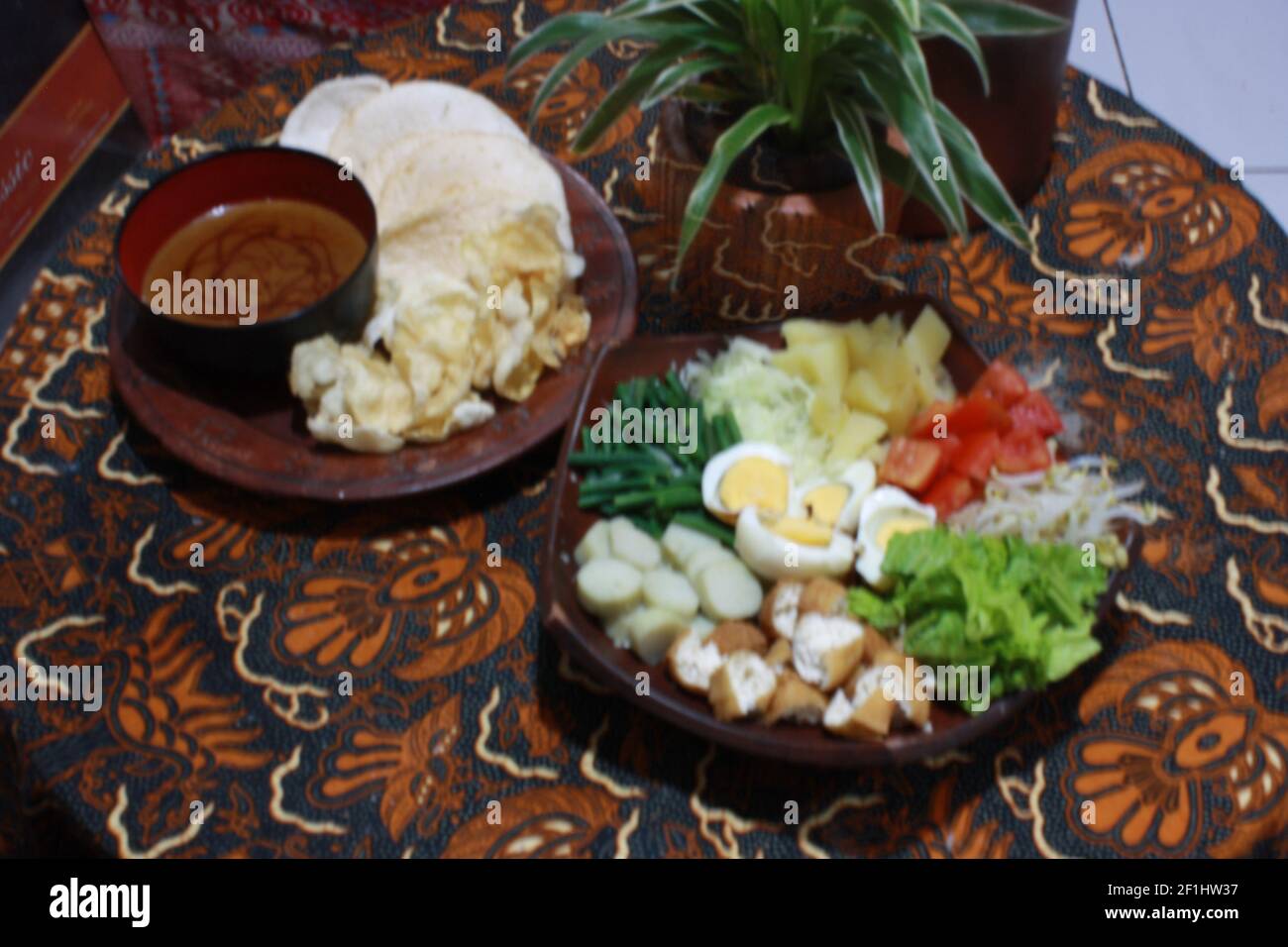 pecel food indonesia Stock Photo - Alamy