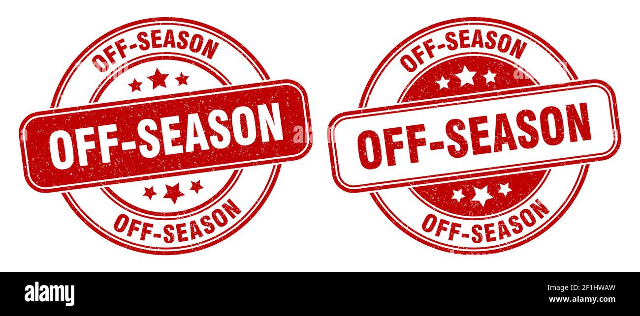off-season stamp. off-season sign. round grunge label Stock Vector ...