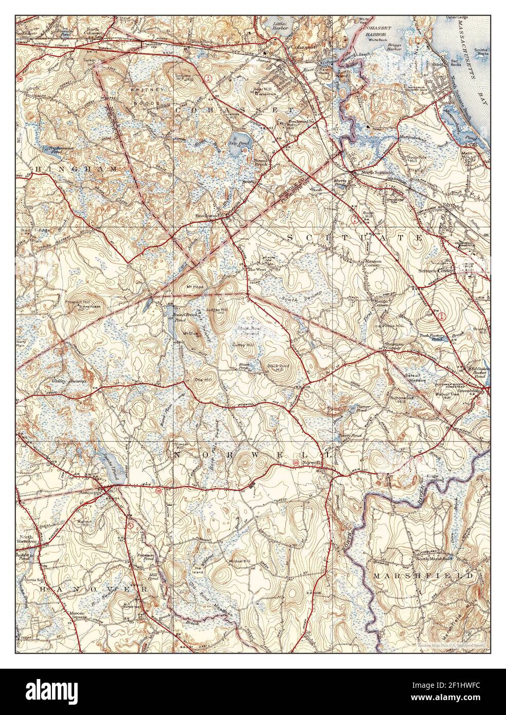 Cohasset map hi-res stock photography and images - Alamy