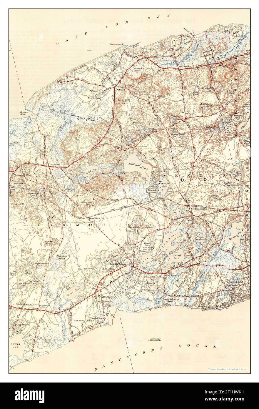 Dennis, Massachusetts, map 1943, 1:31680, United States of America by ...