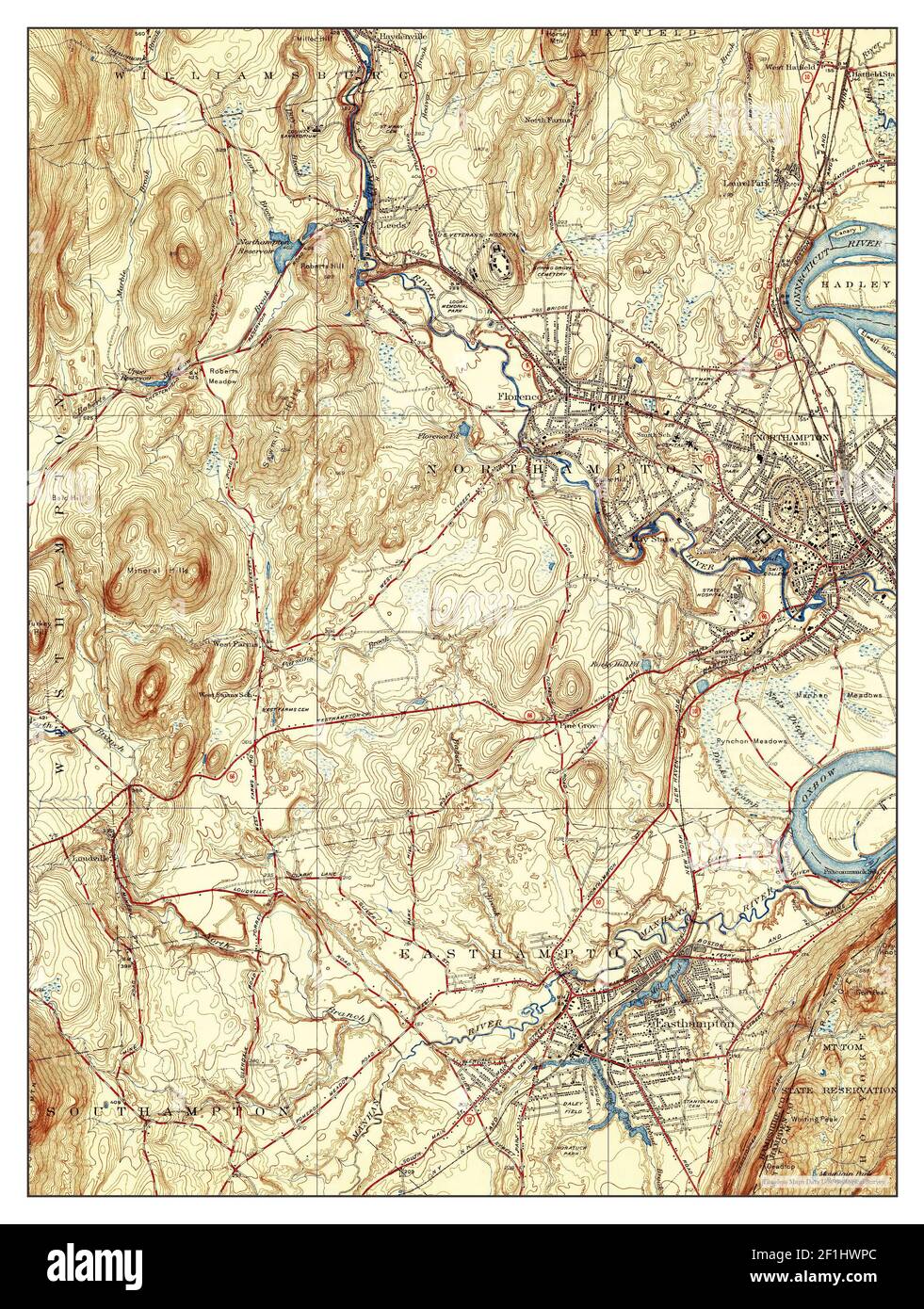 Map of easthampton Cut Out Stock Images & Pictures - Alamy