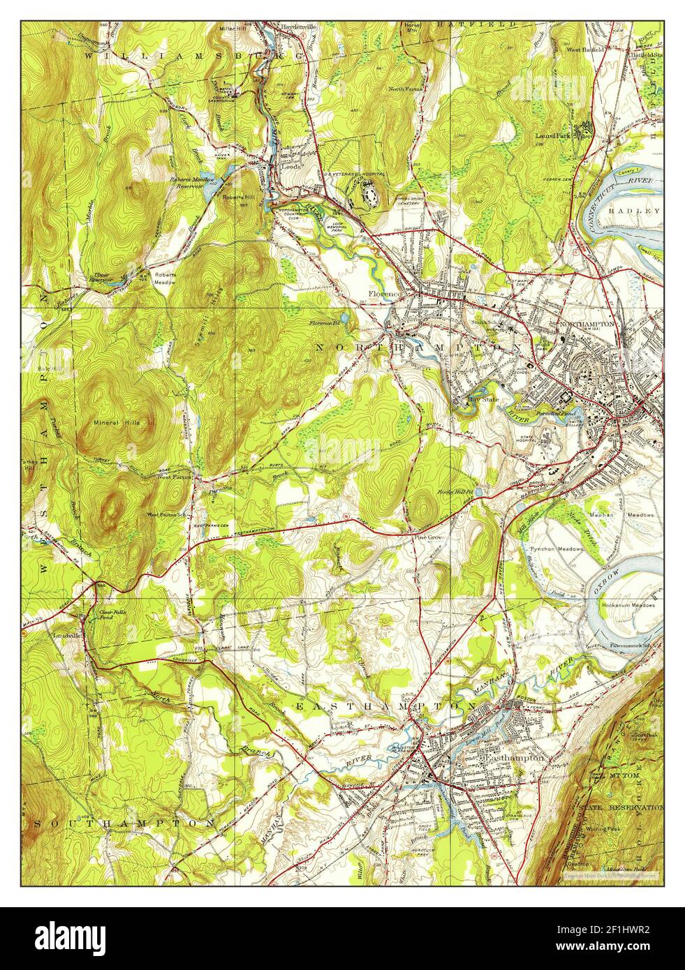 Map of easthampton Cut Out Stock Images & Pictures - Alamy