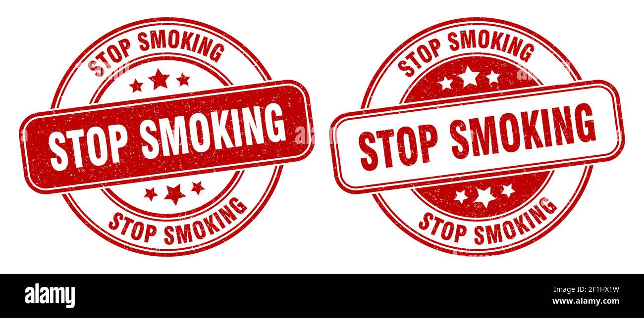 stop smoking stamp. stop smoking sign. round grunge label Stock Vector ...