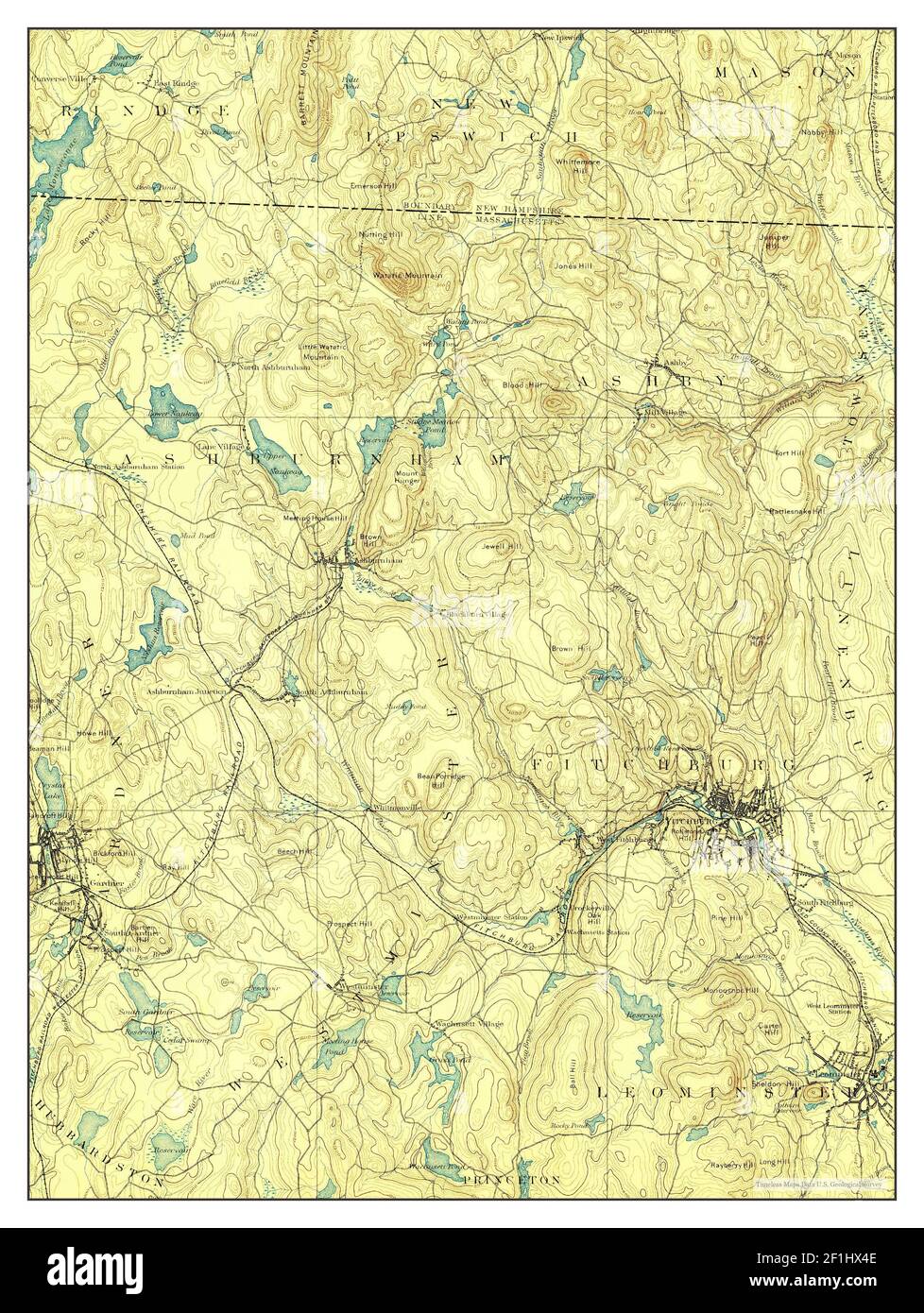 Map of fitchburg hi-res stock photography and images - Alamy