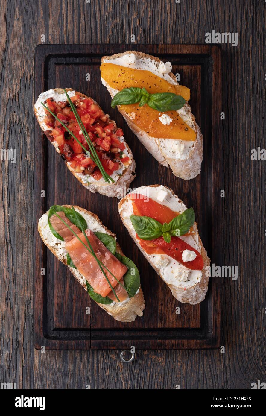 Traditional spanish tapas set Stock Photo - Alamy