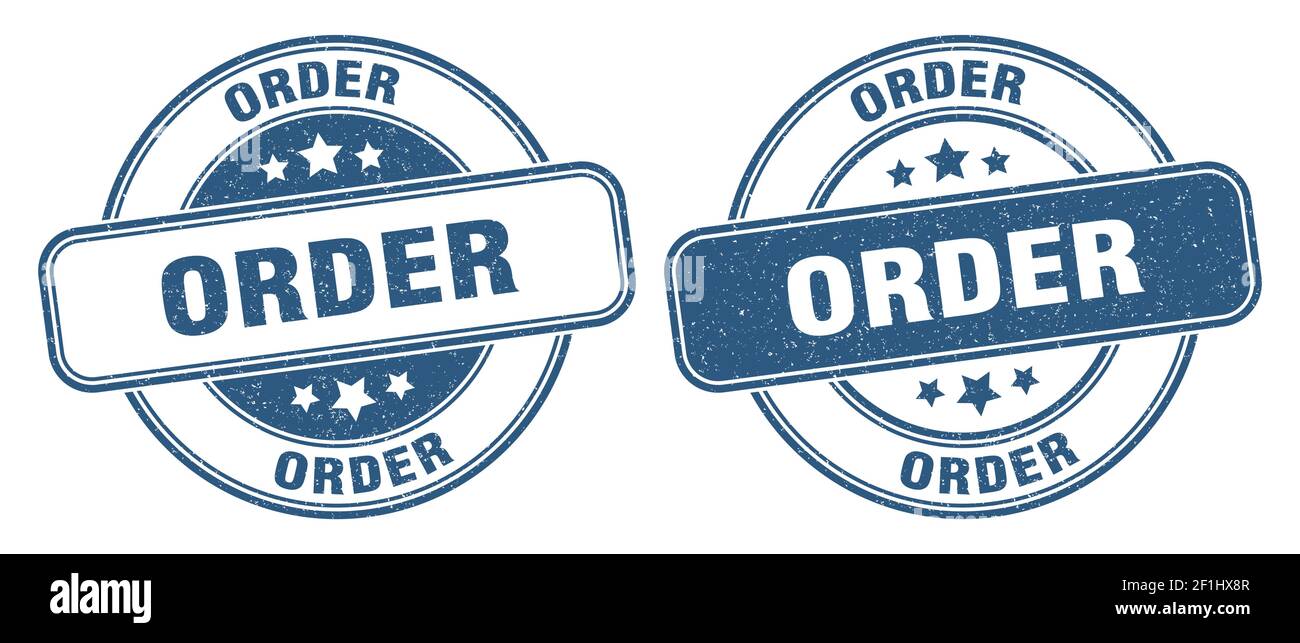 order stamp. order sign. round grunge label Stock Vector Image & Art ...