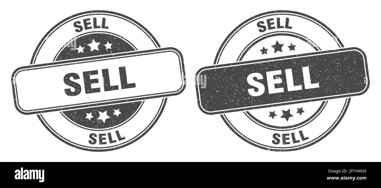 sell stamp. sell sign. round grunge label Stock Vector Image & Art - Alamy