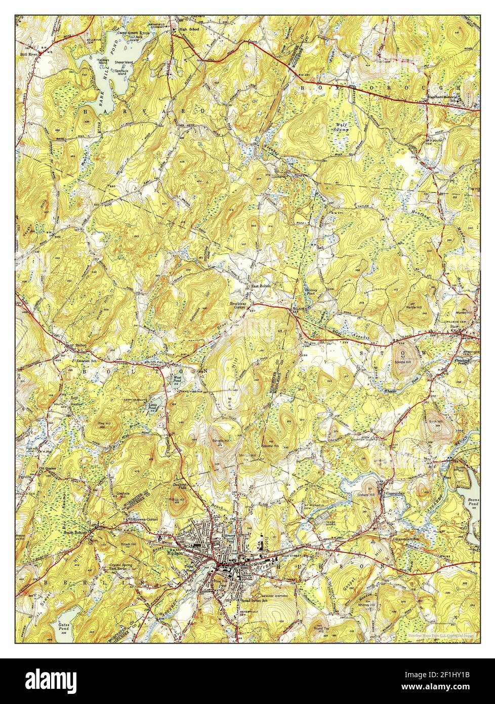 Hudson, Massachusetts, map 1943, 1:31680, United States of America by ...