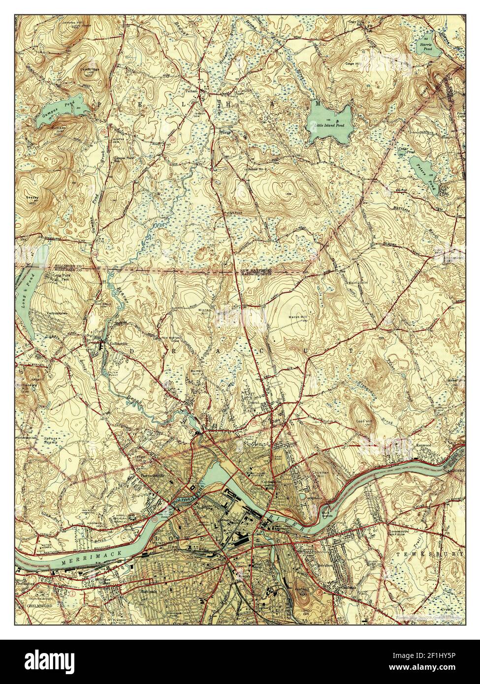 Lowell, Massachusetts, map 1946, 1:31680, United States of America by ...
