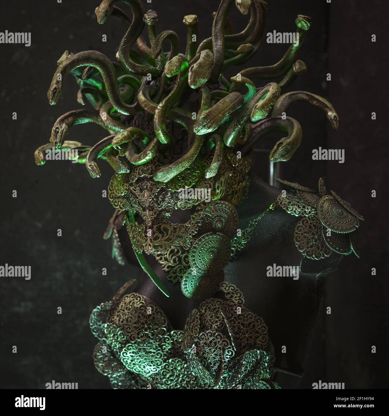 Medusa, creature of Greek mythology. pieces made by hand with ...