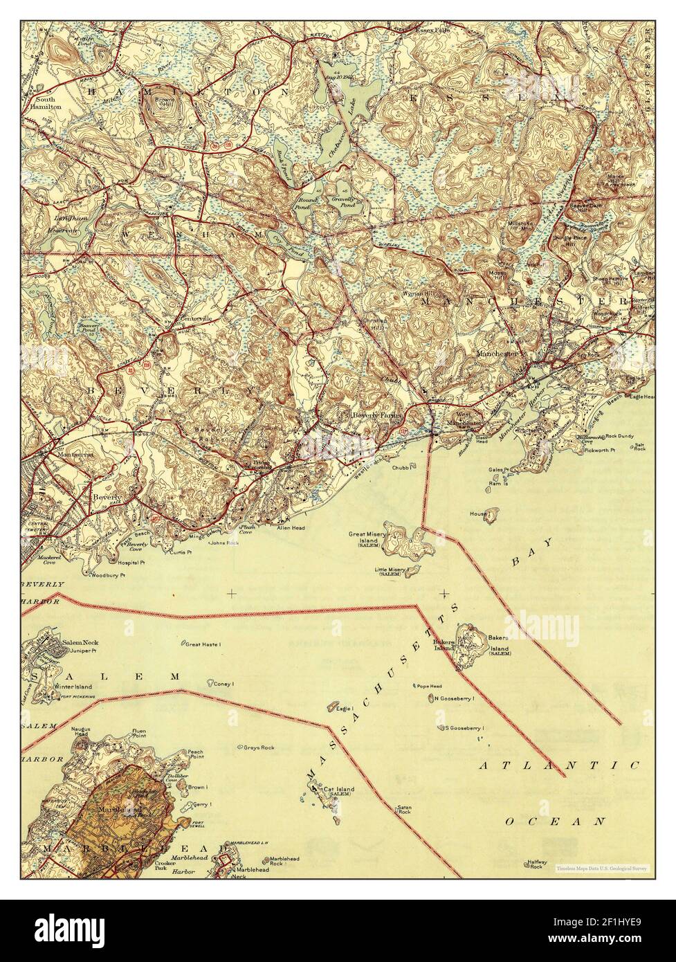 Marblehead massachusetts map hi-res stock photography and images - Alamy